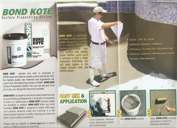 SGM BOND KOTE Surface Preparation Set – National Pool Supply Distributors
